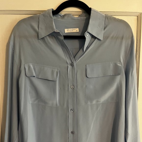 Equipment | Tops | Equipment Slim Signature Silk Blouse With ...